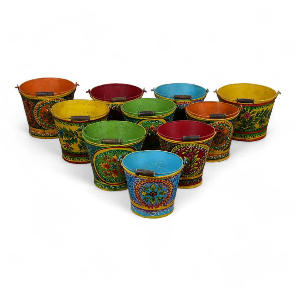 MILL-2018 Metal Hand Painted Bucket C39-C40 – MILLWARDS B2B